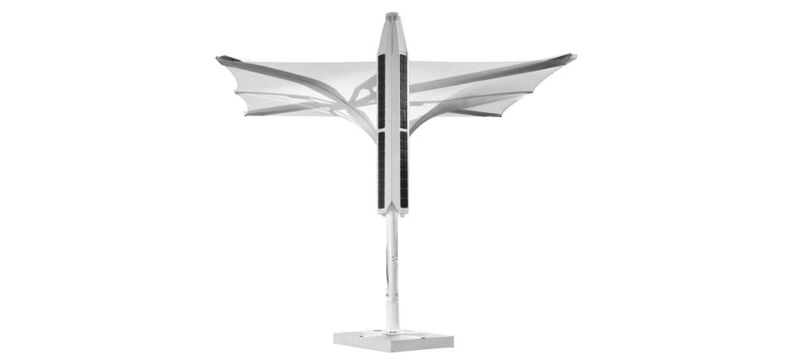 Shade structures against sunshine and rain: our solar umbrellas! | MDT-tex